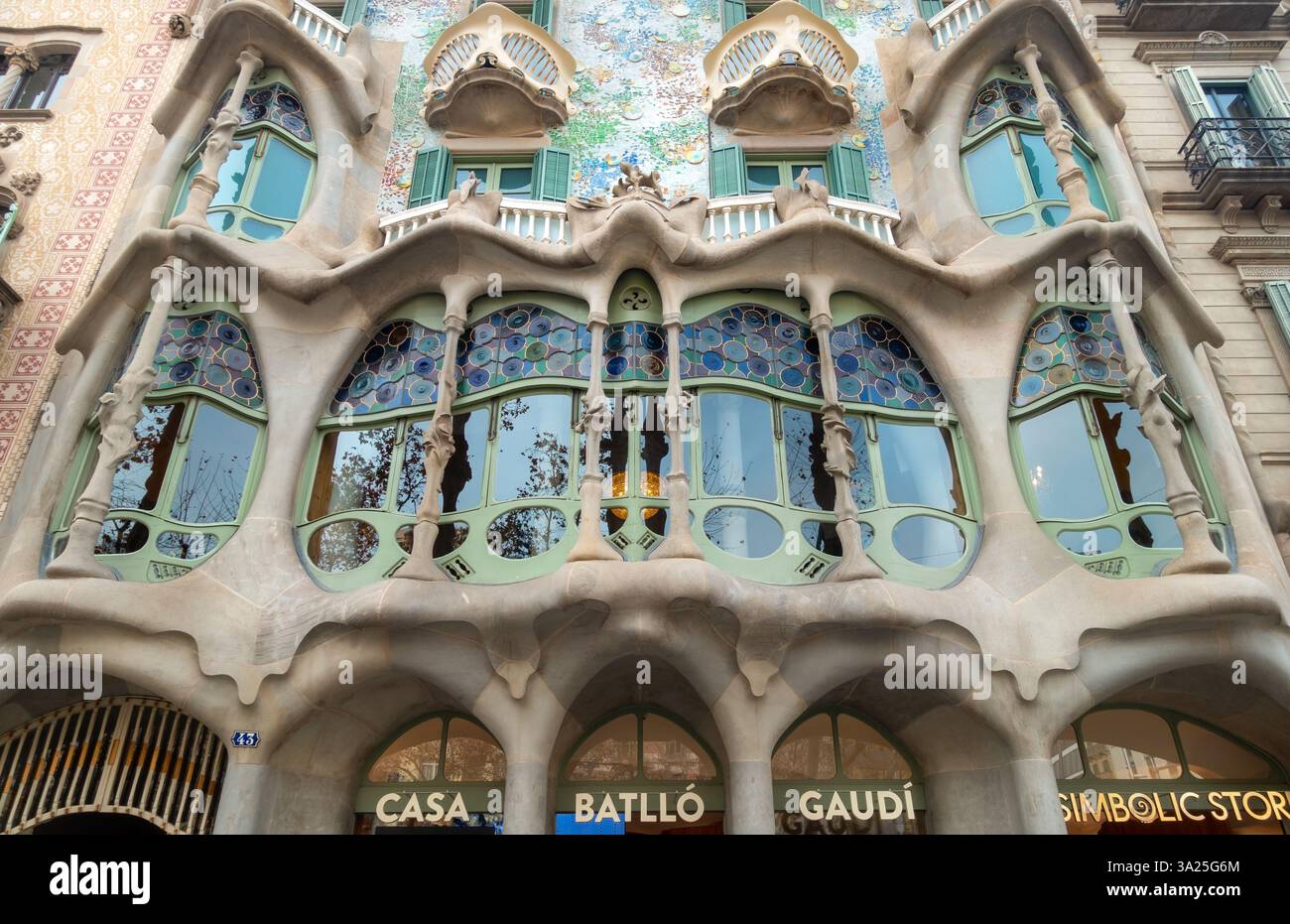 Casa Batllo Famous Architect Antoni Gaudi Architectural Masterpiece ...