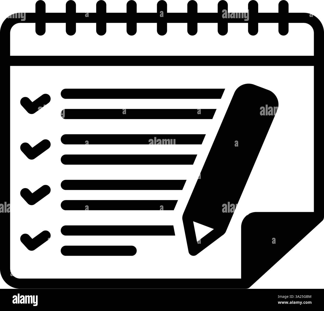 Icon for agenda, calendar Stock Vector Image & Art - Alamy