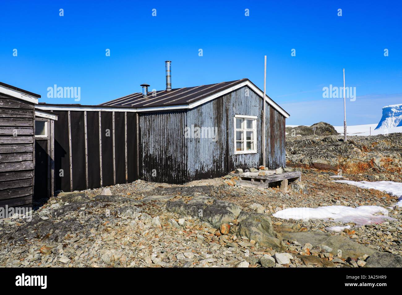 Wordie House, an old research station (Base F) of the British Antarctic ...