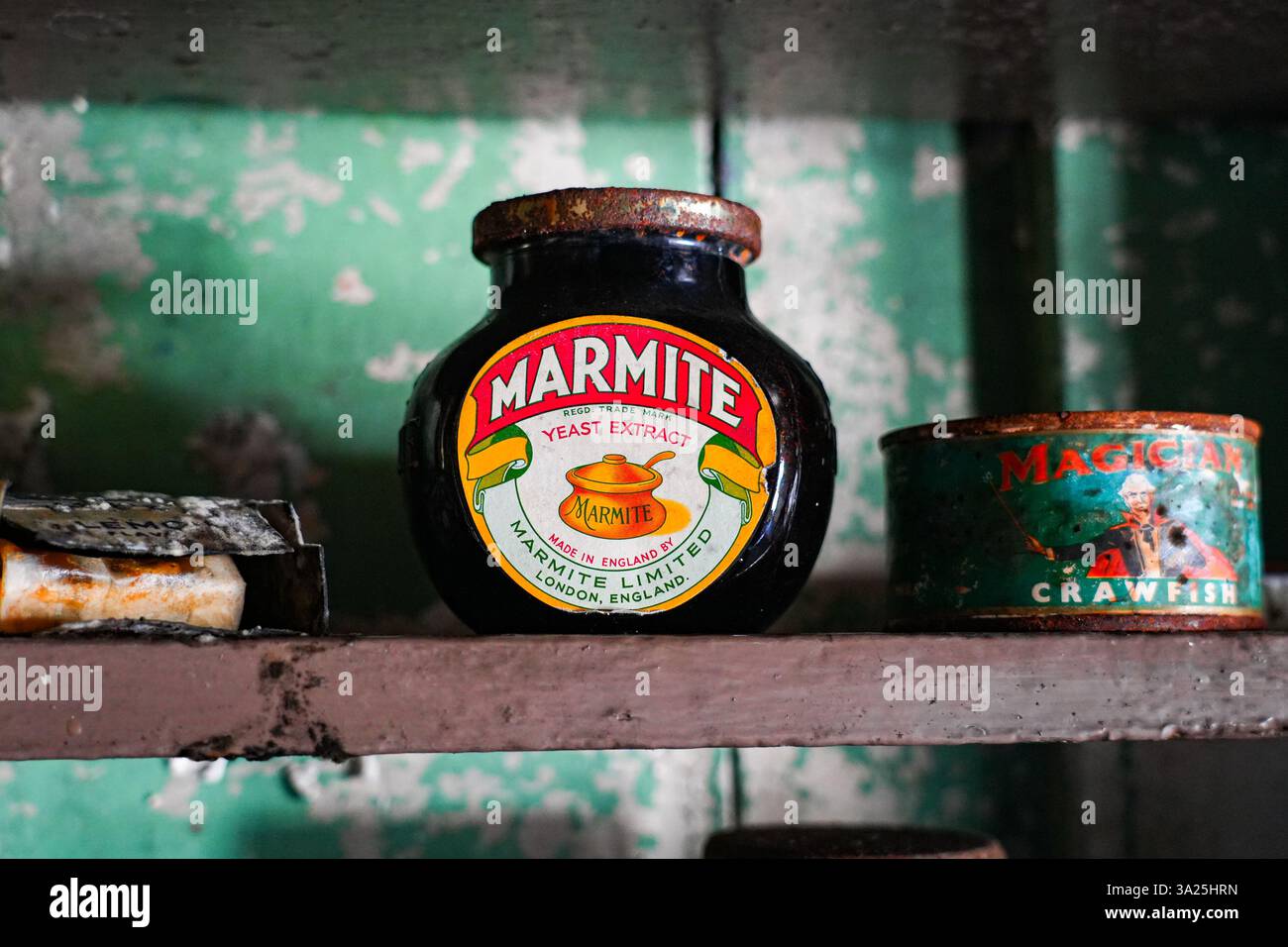 Old Marmite pot in Wordie House, an old research station (Base F) of ...
