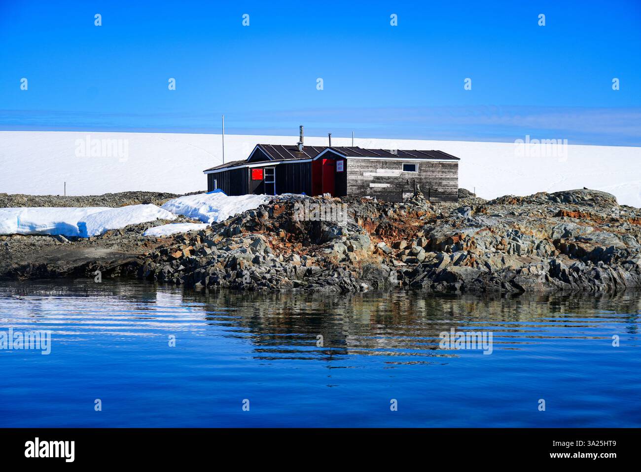 Wordie House, an old research station (Base F) of the British Antarctic ...