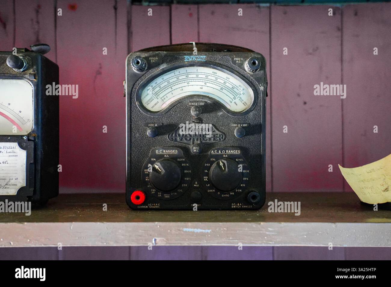 Avometer multimeter in Wordie House, an old research station (Base F ...