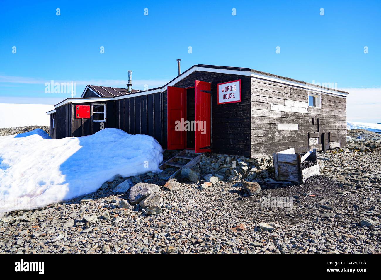 Wordie House, an old research station (Base F) of the British Antarctic ...