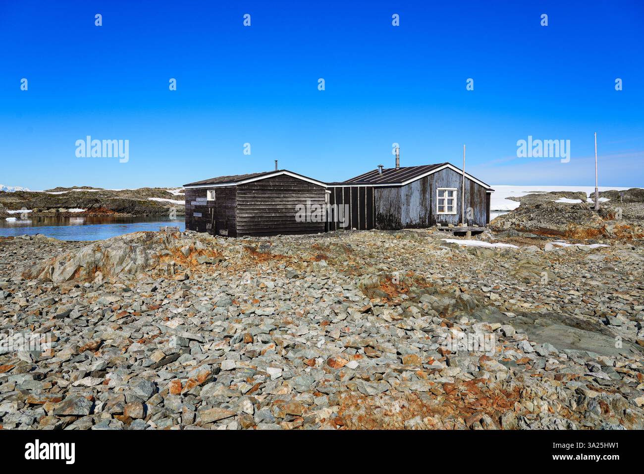 Wordie House, an old research station (Base F) of the British Antarctic ...