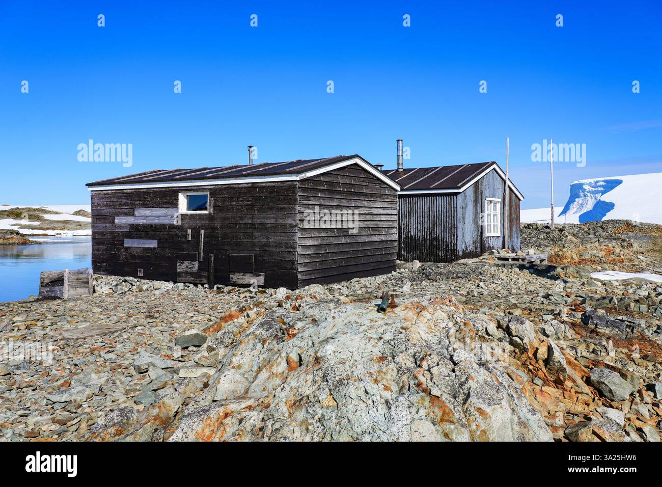 Wordie House, an old research station (Base F) of the British Antarctic ...