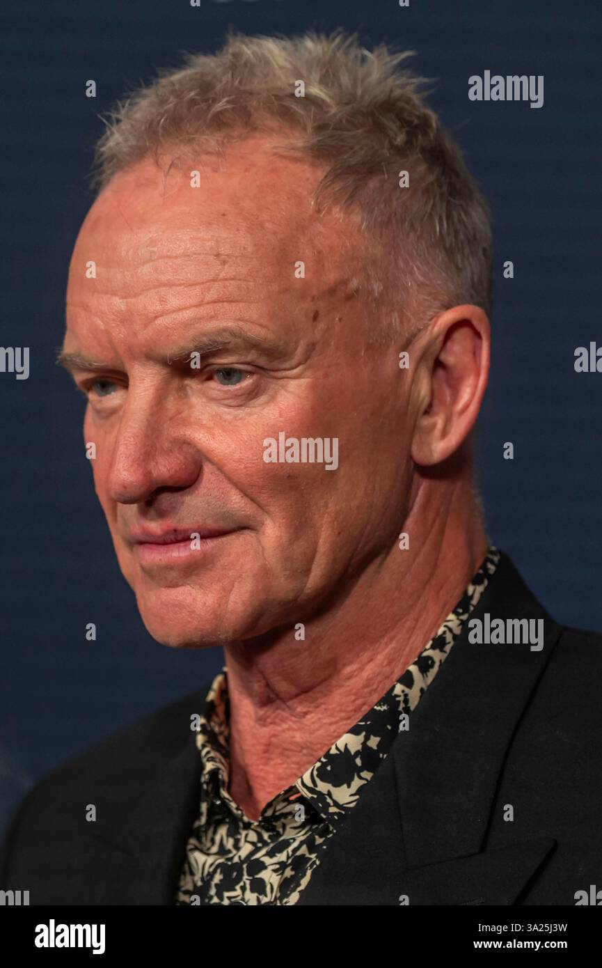 New York, United States. 11th Mar, 2025. Sting attends the 2025 Wayuu ...