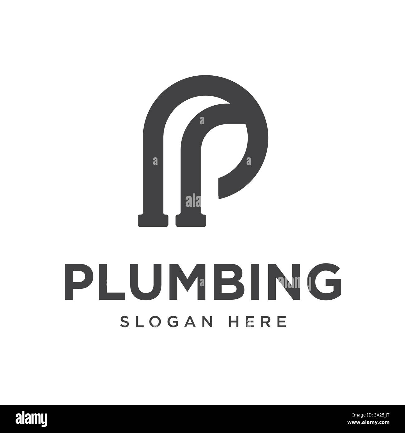 Letter logo icon forming Black and White Stock Photos & Images - Alamy