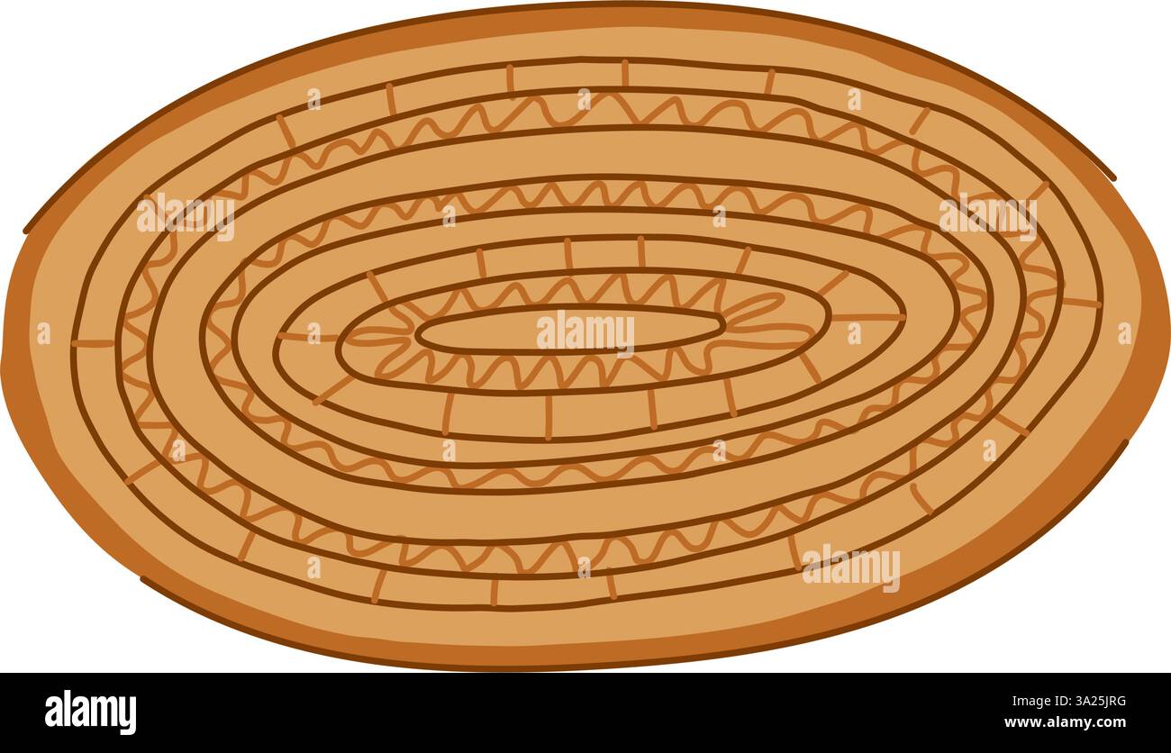 Braided rug Stock Vector Images - Alamy