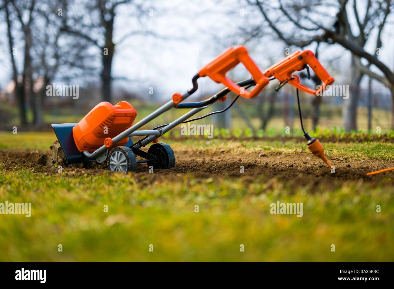 Garden tiller, rotary tiller, mini cultivator or rotavator. Tillers ...