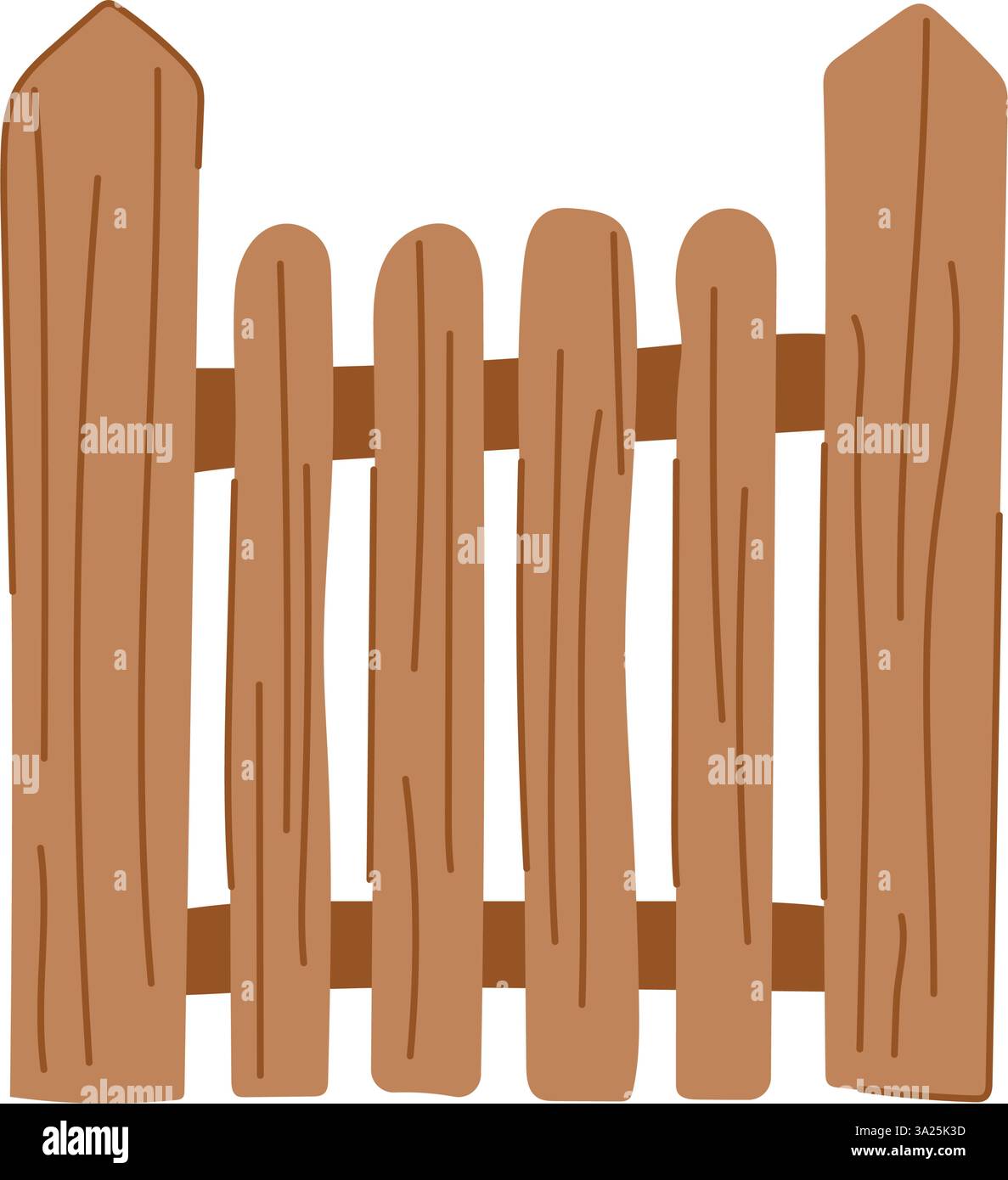 lattice fence wood cartoon vector illustration Stock Vector Image & Art ...