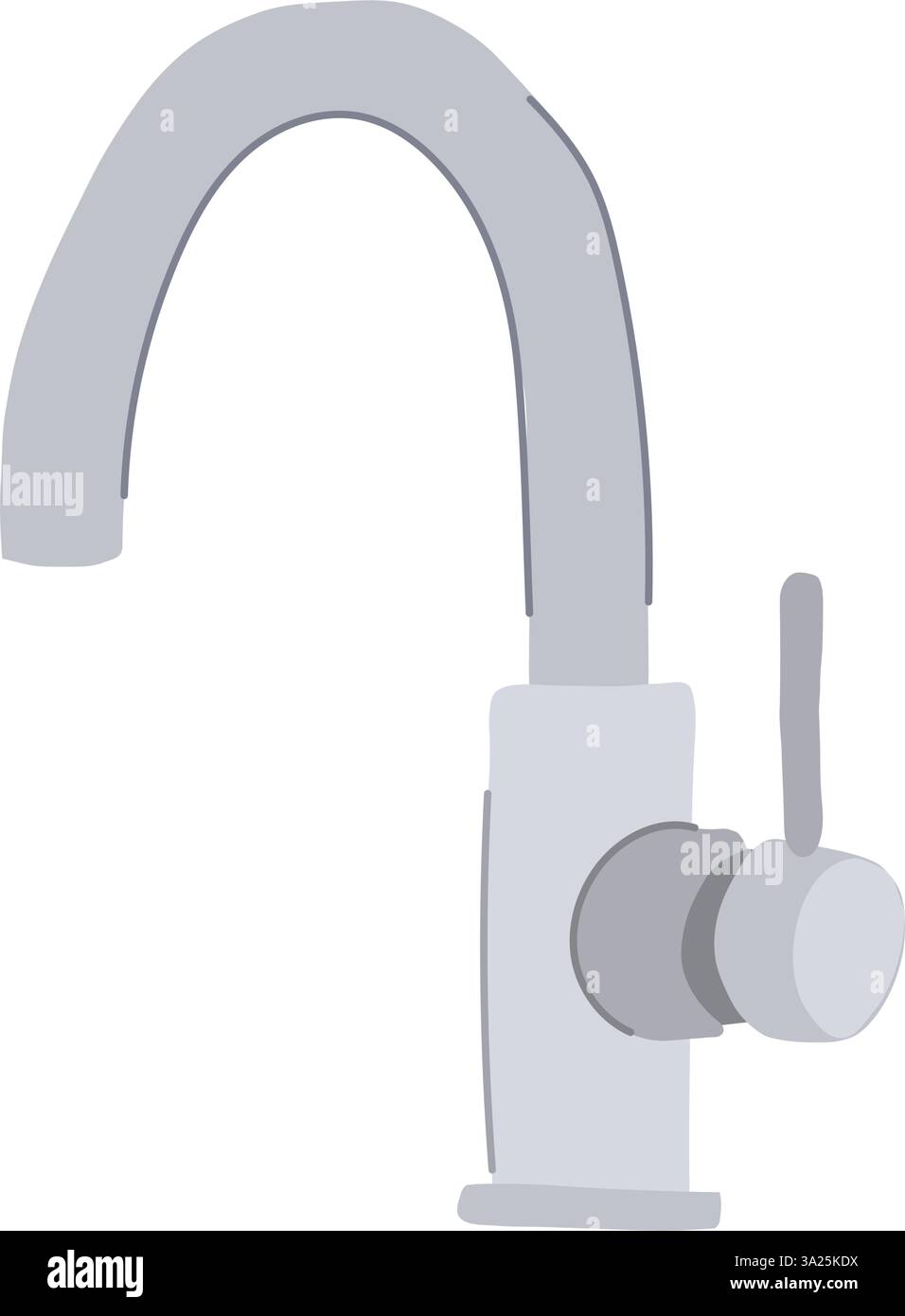 spout faucet low flow cartoon vector illustration Stock Vector Image ...