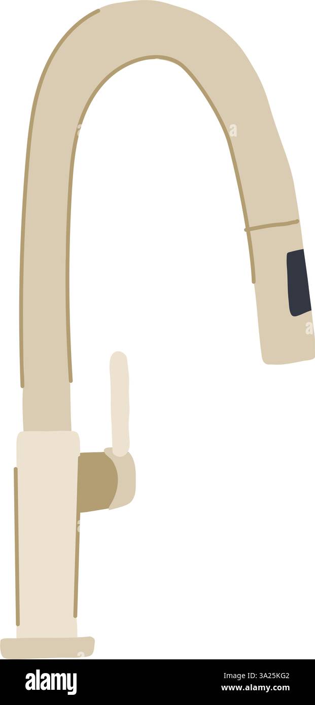 valve faucet low flow cartoon vector illustration Stock Vector Image ...