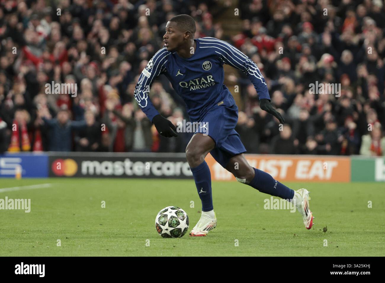 Nuno Mendes of PSG during the UEFA Champions League, Round of 16, 2nd ...