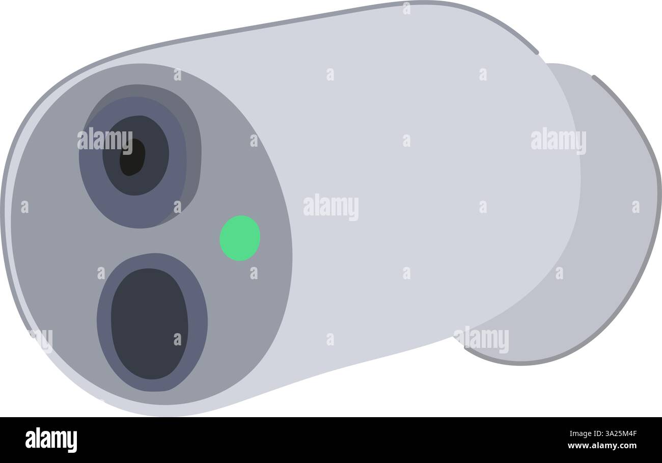 authentication facial recognition camera cartoon vector illustration ...