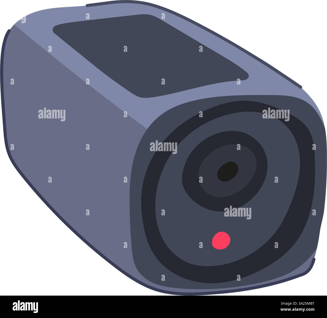 technology facial recognition camera cartoon vector illustration Stock ...