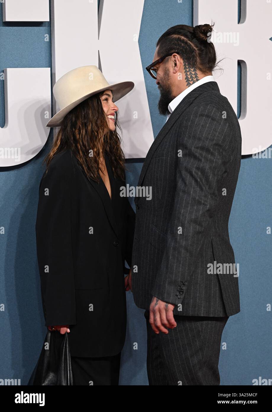 London, United States. 11th Mar, 2025. Jason Momoa and Adria Arjona ...
