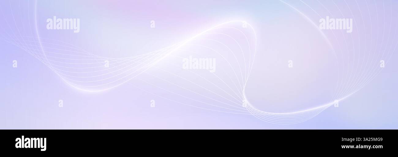 Abstract pastel purple gradient background with white subtle wavy lines ...