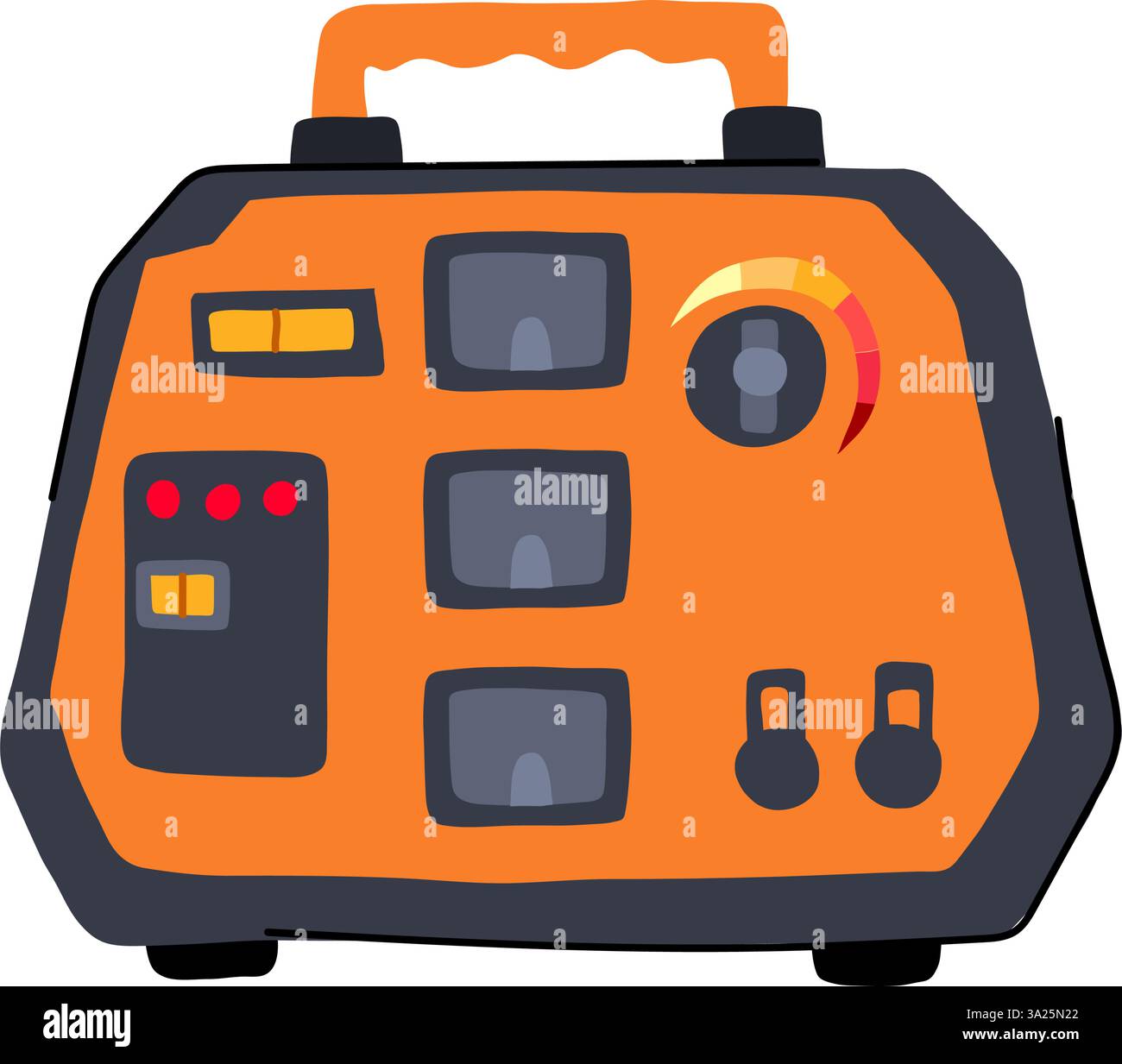 hydro electricity generator cartoon vector illustration Stock Vector ...