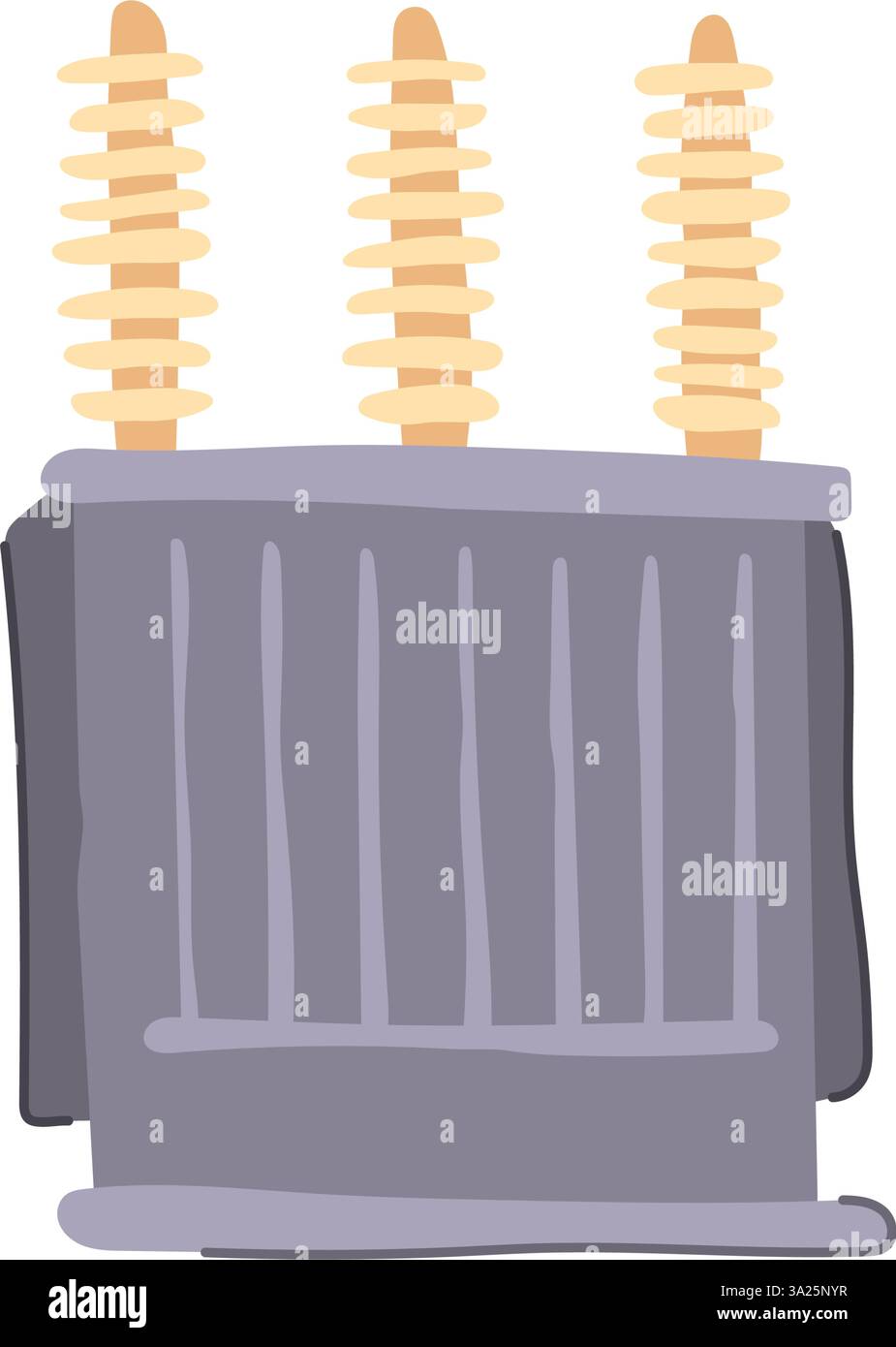insulation electrical transformer cartoon vector illustration Stock ...