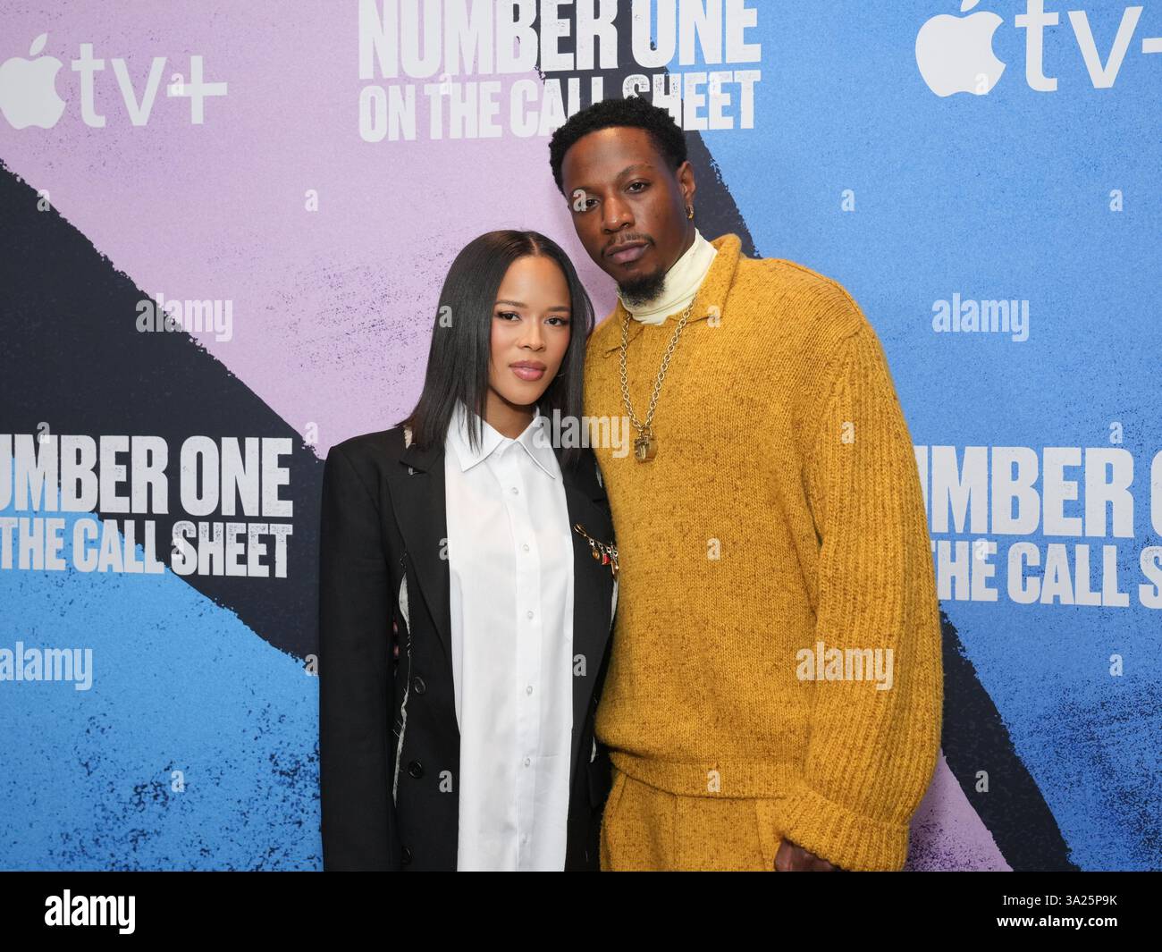 Serayah and Joey Badass attend Apple TV+'s ''Number One On The Call ...