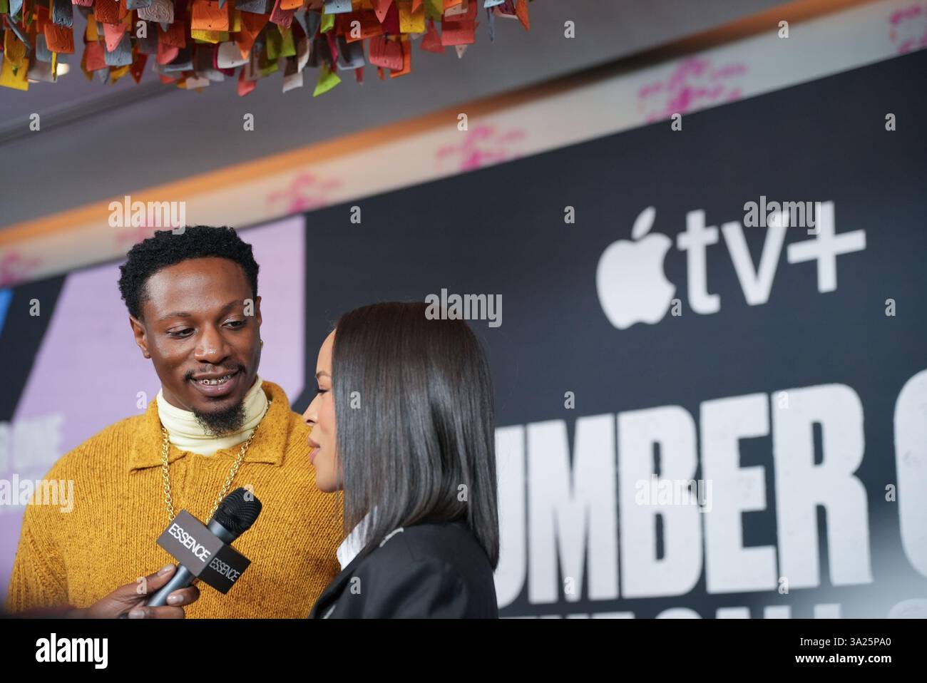 Joey Badass and Serayah attend Apple TV+'s ''Number One On The Call ...