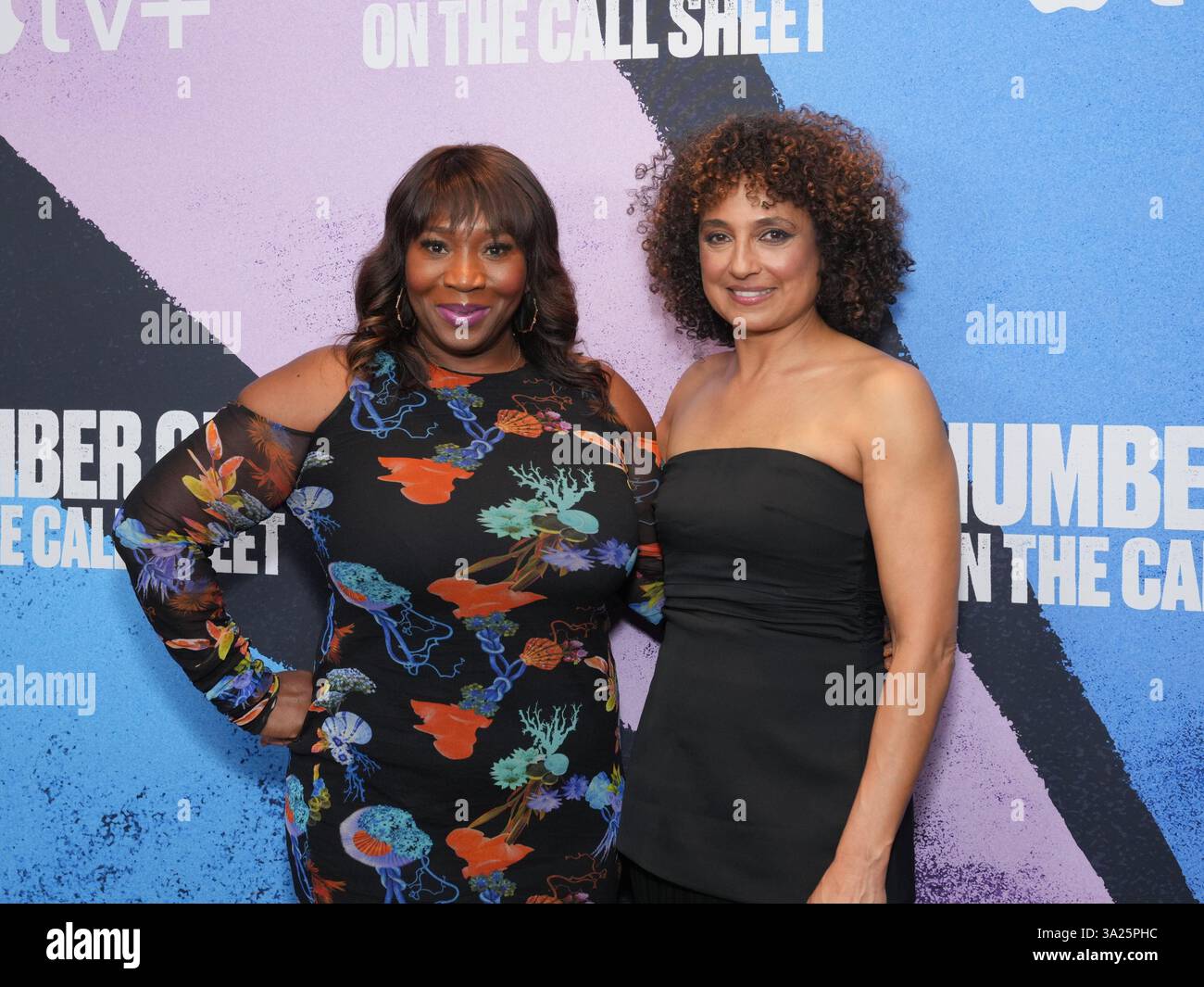 Bevy Smith and Shola Lynch attend Apple TV+'s ''Number One On The Call ...