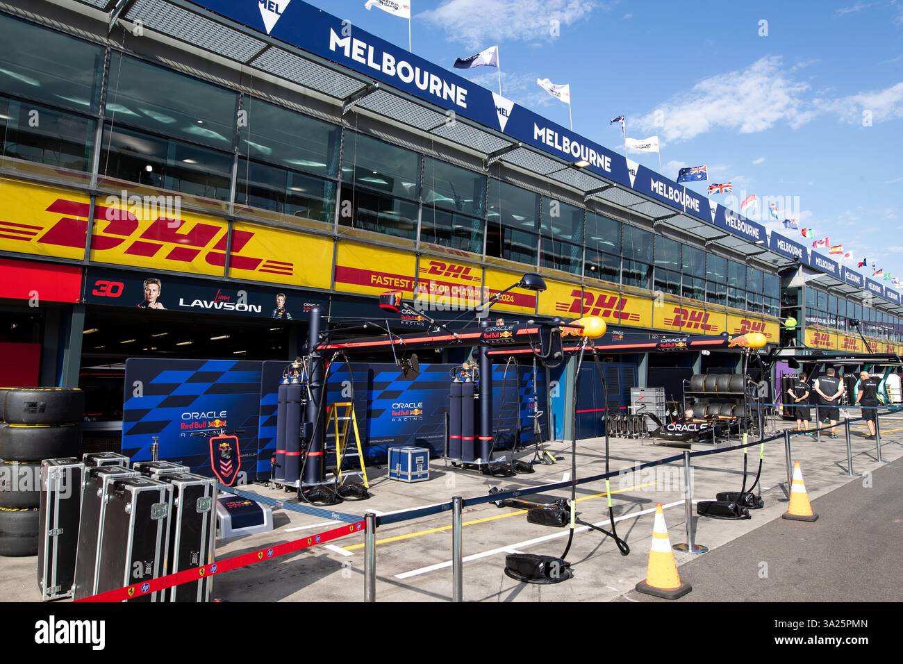 Red Bull Racing garage, box, pitlane, during the Formula 1 Louis ...