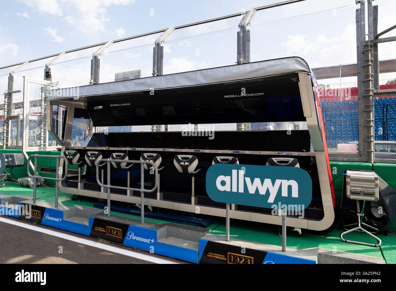 Red Bull Racing pit wall during the Formula 1 Louis Vuitton Australian ...