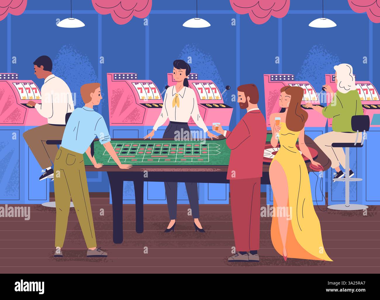 Machine plays Stock Vector Images - Alamy