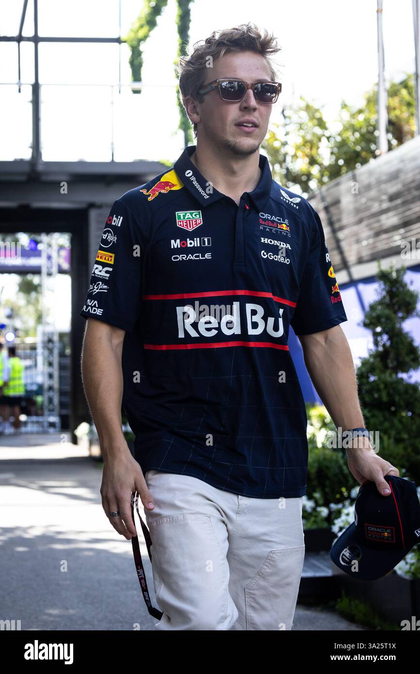 Melbourne, Australia. 12th Mar, 2025. Liam Lawson (NZL) Red Bull Racing. 12.03.2025. Formula 1 ...