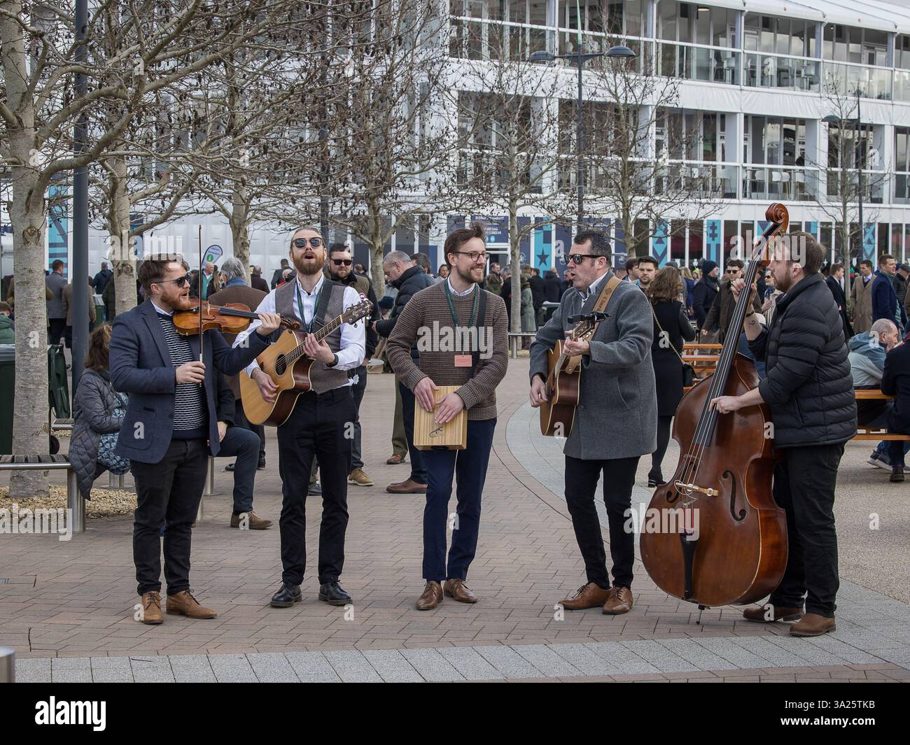 Cheltenham, UK. 11th Mar, 2025. Racegoers enjoying day one of the 2025 ...