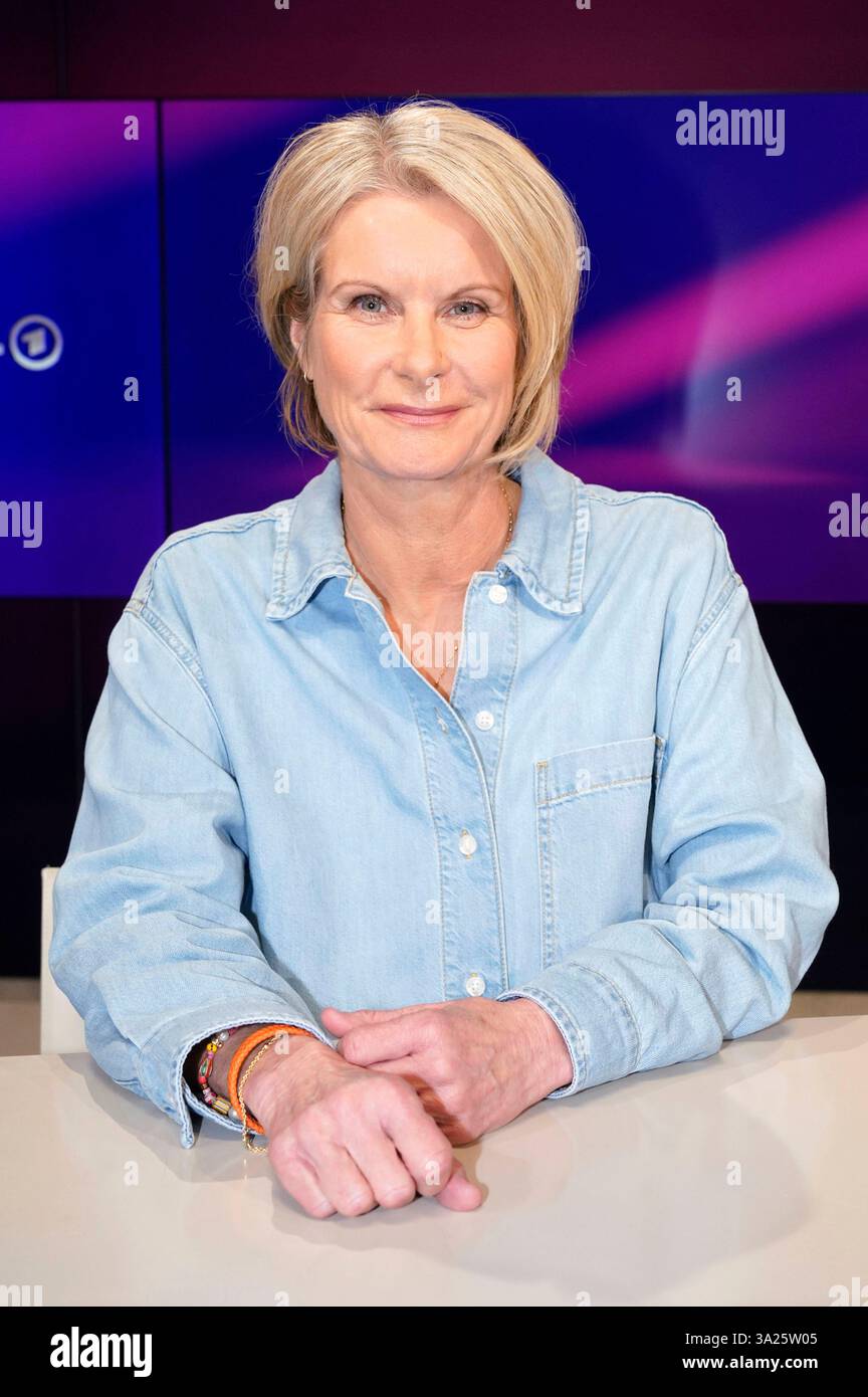 Susanne Gaschke in der ARD-Talkshow maischberger im Studio Berlin ...