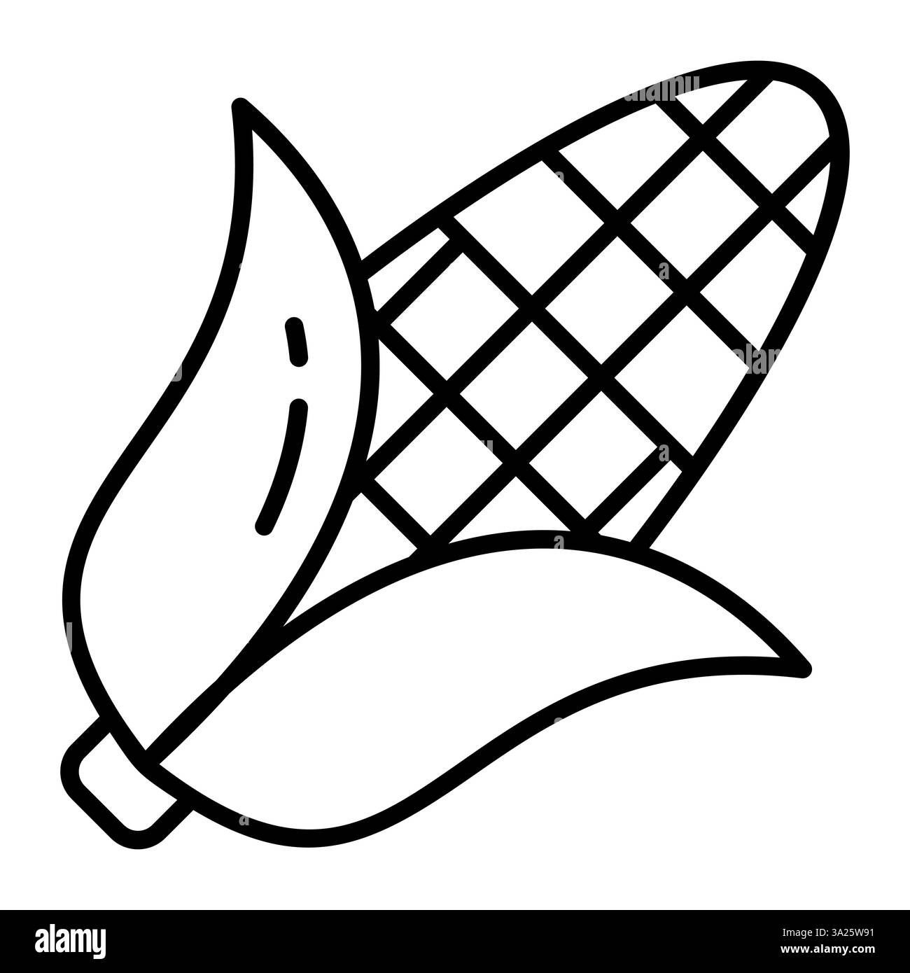 Corn, vegetable, popcorn icon in modern style for website mobile logo ...