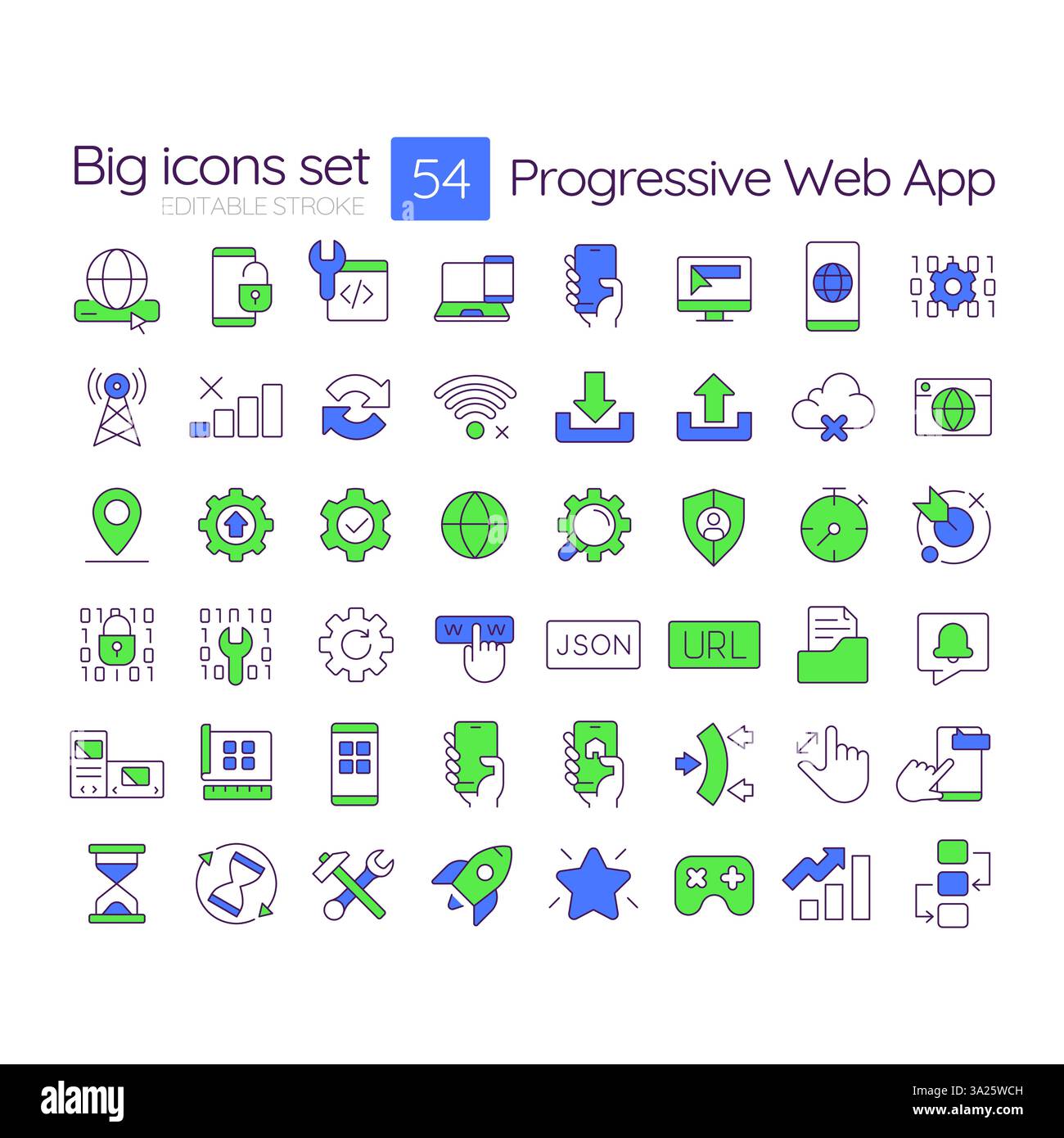 Pwa image Stock Vector Images - Alamy