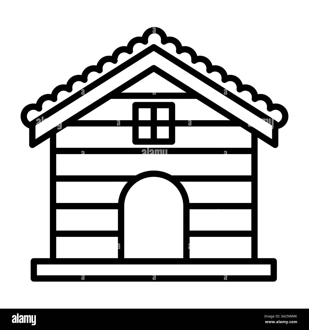 hut, villa, cottage icon in modern style for website mobile logo app UI ...
