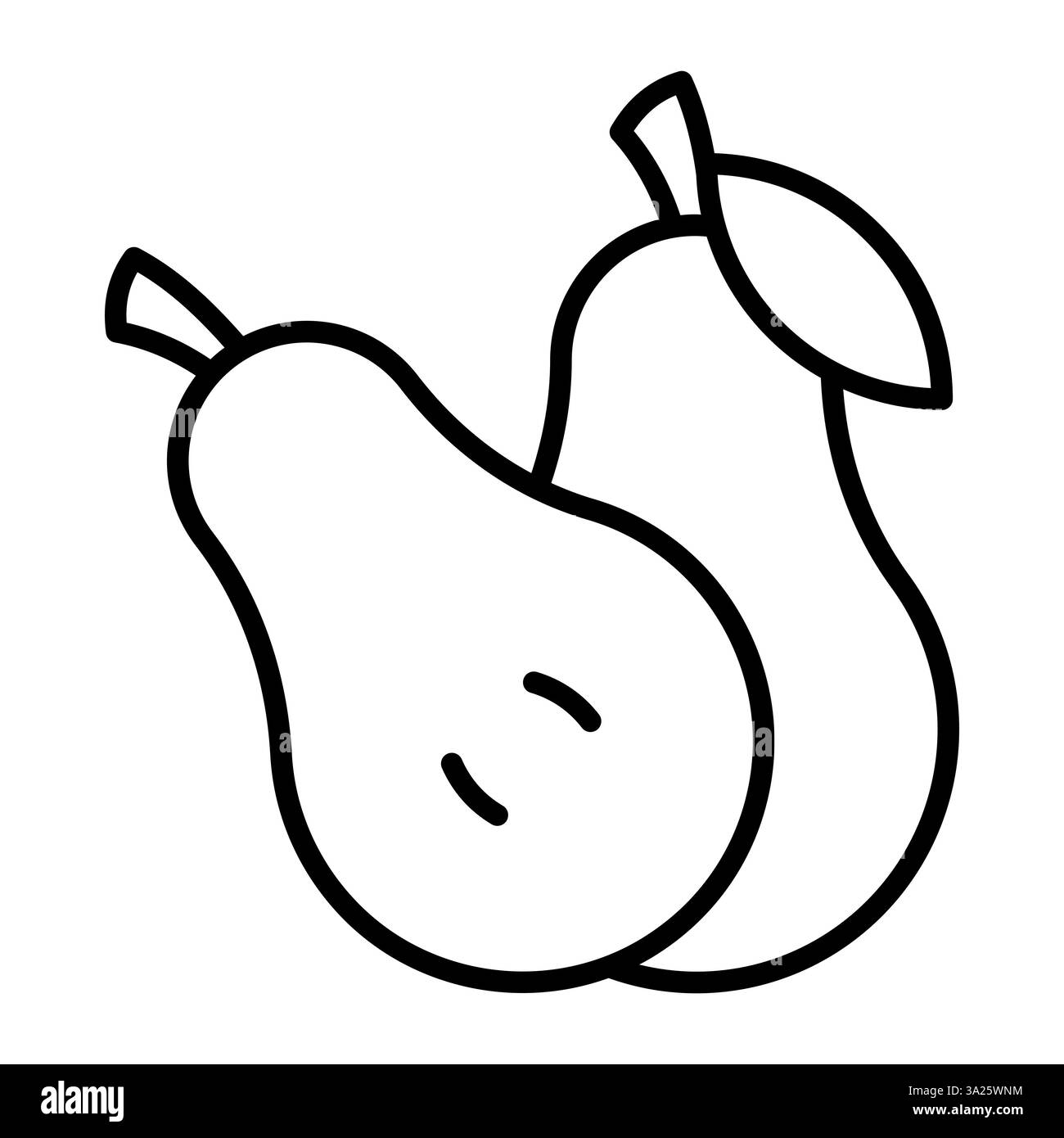 Pear, fresh, healthy icon in modern style for website mobile logo app ...