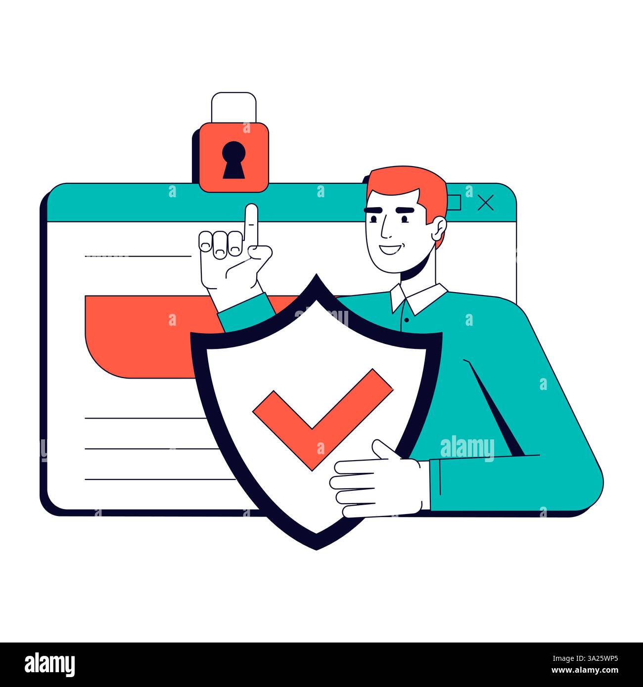 Internet Security Vector Illustration Concept Stock Vector Image And Art Alamy