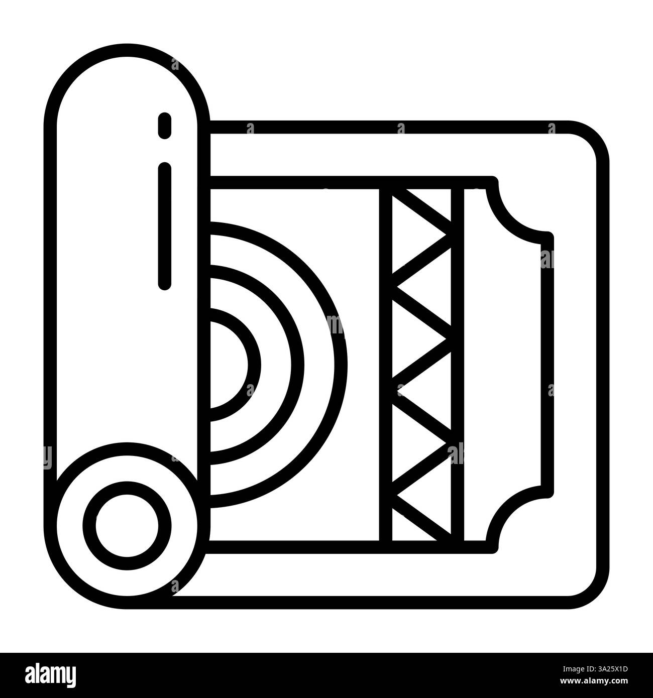 Carpet, interior, rug icon in modern style for website mobile logo app ...