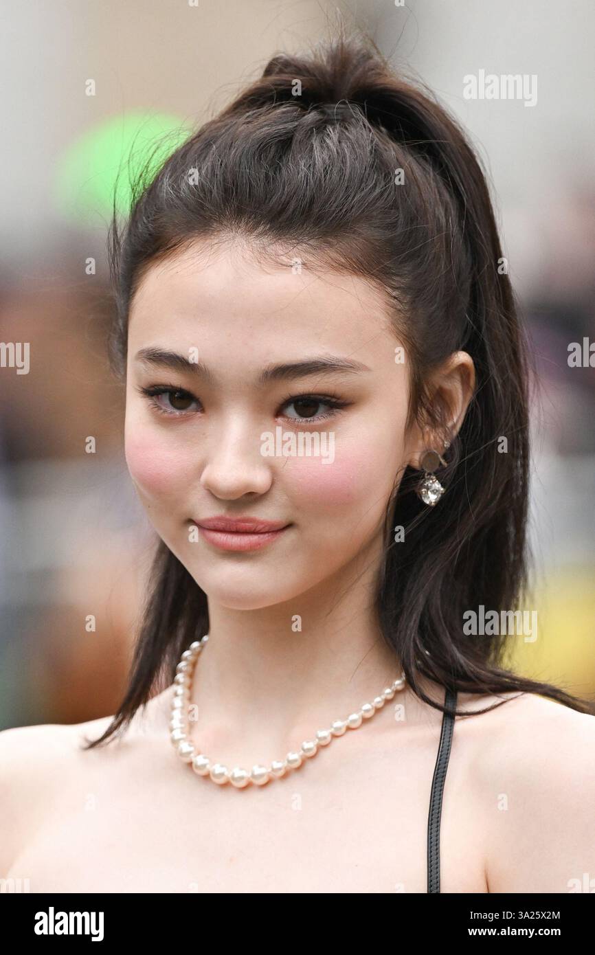 Ella Gross attending the Miu Miu Womenswear Fall/Winter 2025-2026 show ...
