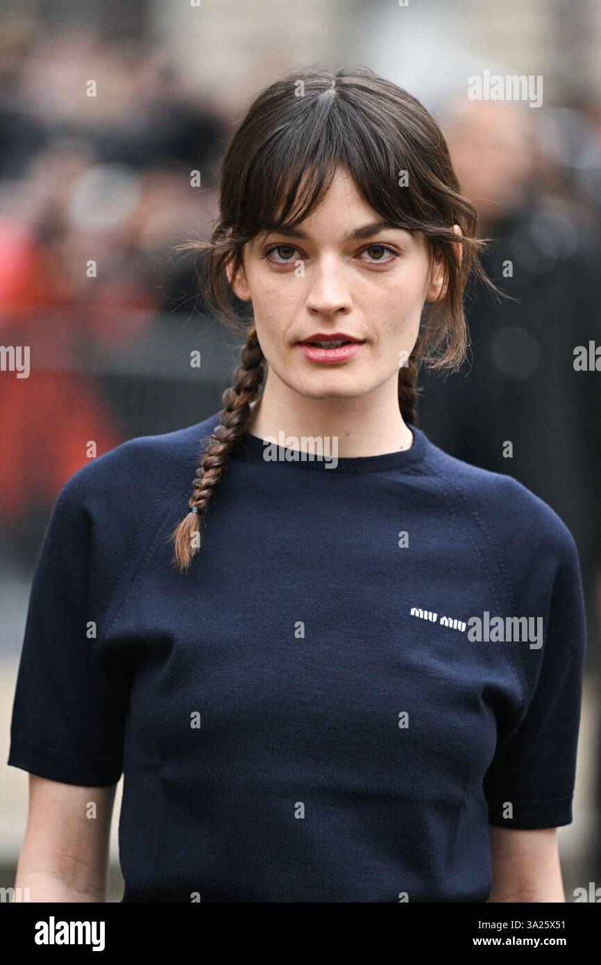 Paris, France. 11th Mar, 2025. Emma Mackey attending the Miu Miu ...