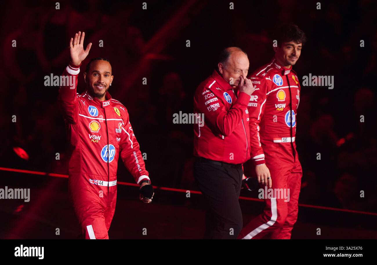 File photo dated 18/02/25 of Ferrari driver Lewis Hamilton. The eyes of ...