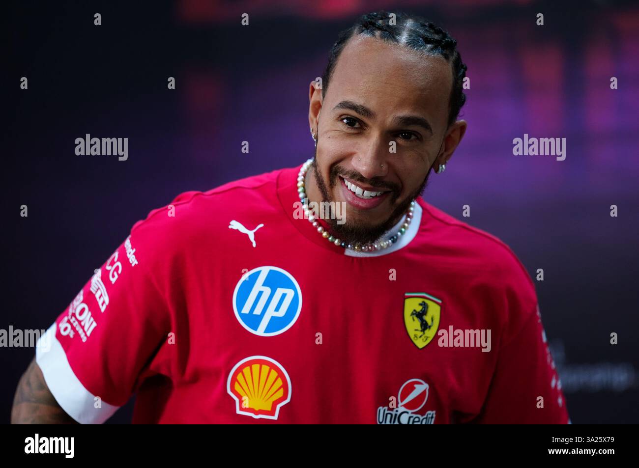 File photo dated 28/02/25 of Ferrari driver Lewis Hamilton. The eyes of ...