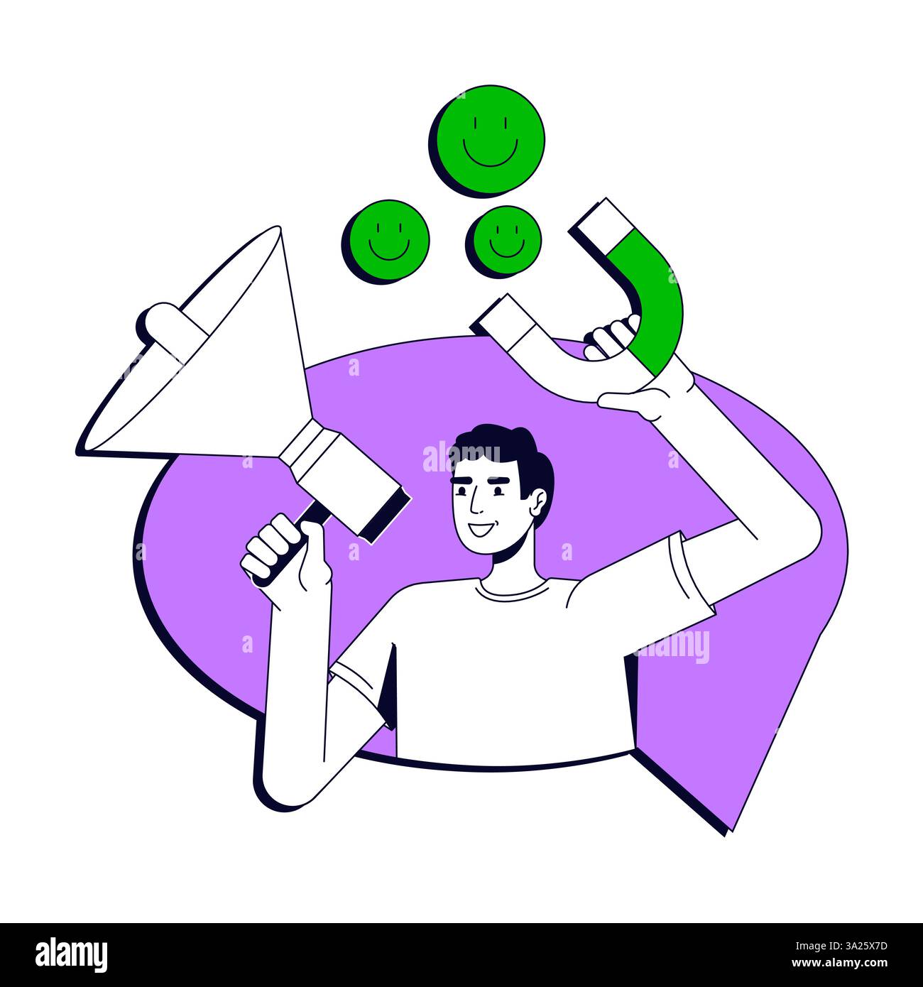 Leads generation vector illustration concept Stock Vector Image & Art ...