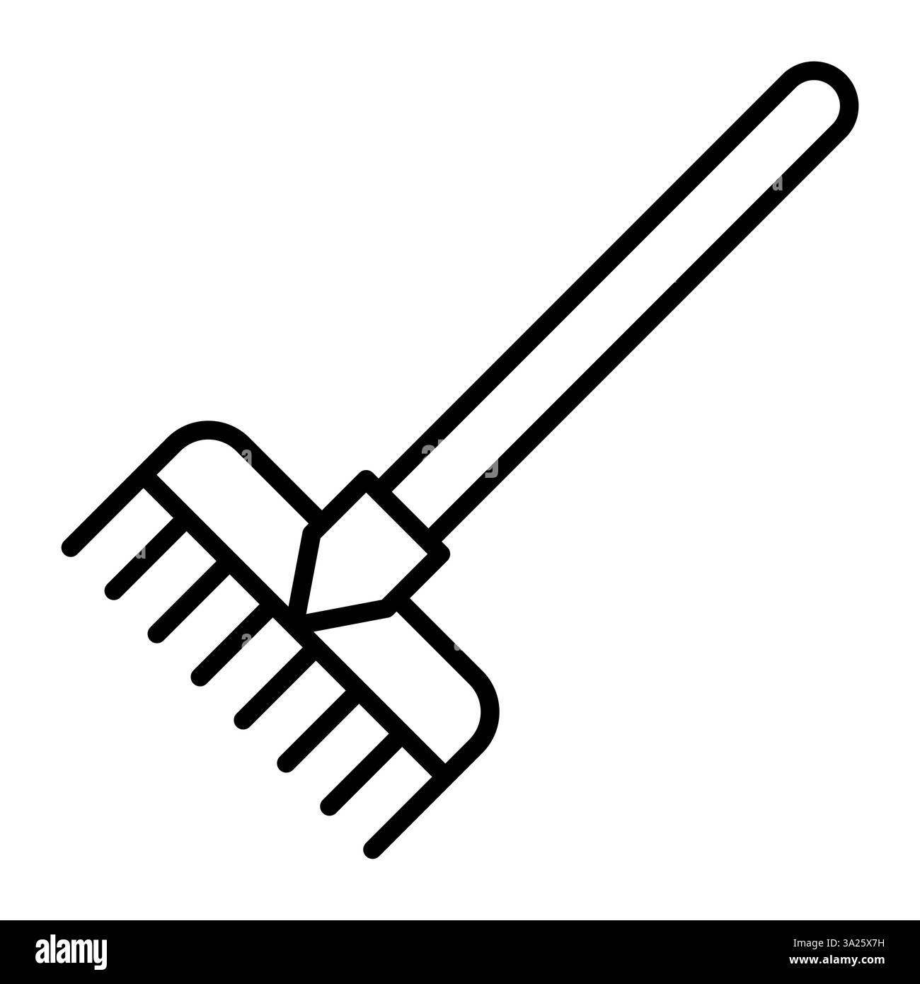 Rake, farming, agriculture icon in modern style for website mobile logo ...