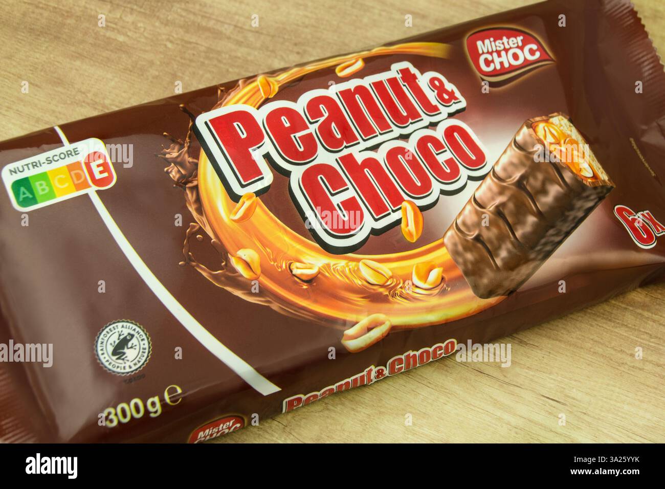 Mister Choc Peanut Choco chocolate bars Stock Photo - Alamy