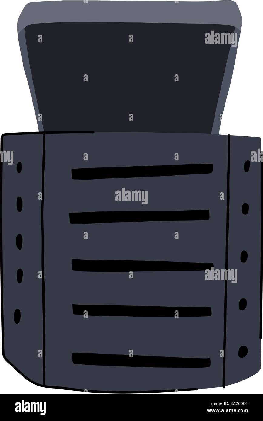 environment compost bin cartoon vector illustration Stock Vector Image ...