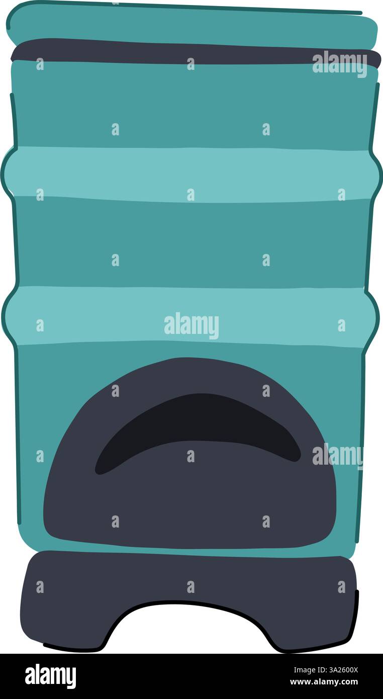 kitchen compost bin cartoon vector illustration Stock Vector Image ...