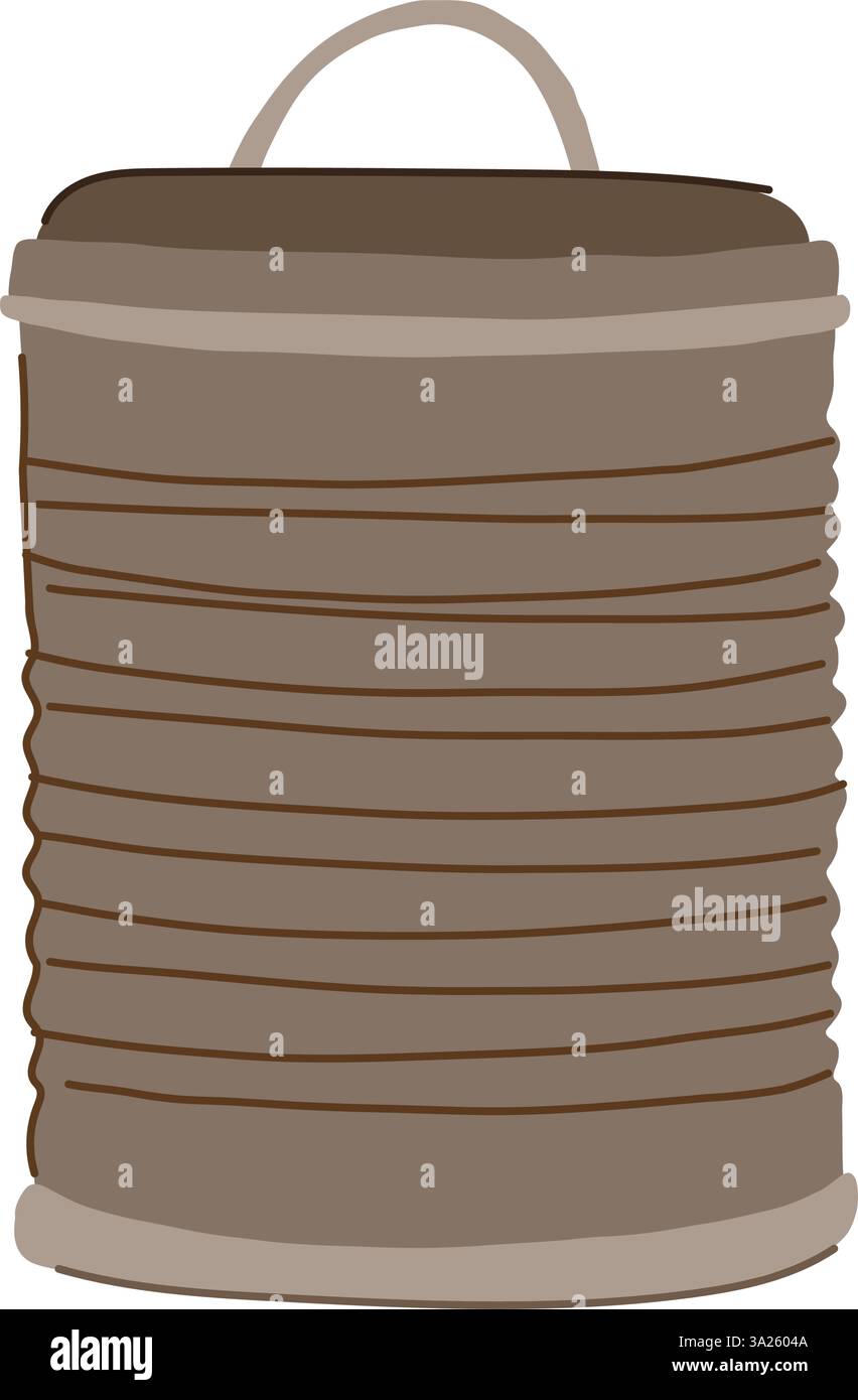 decomposition compost bin cartoon vector illustration Stock Vector ...