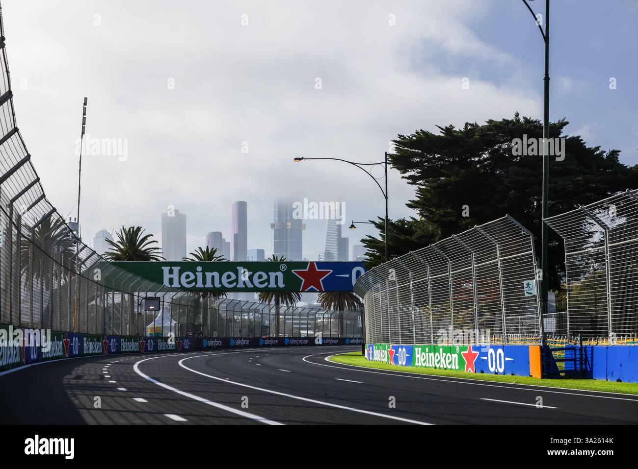 March 12, 2025: MELBOURNE, AUSTRALIA - MARCH 12: Track atmosphere ...