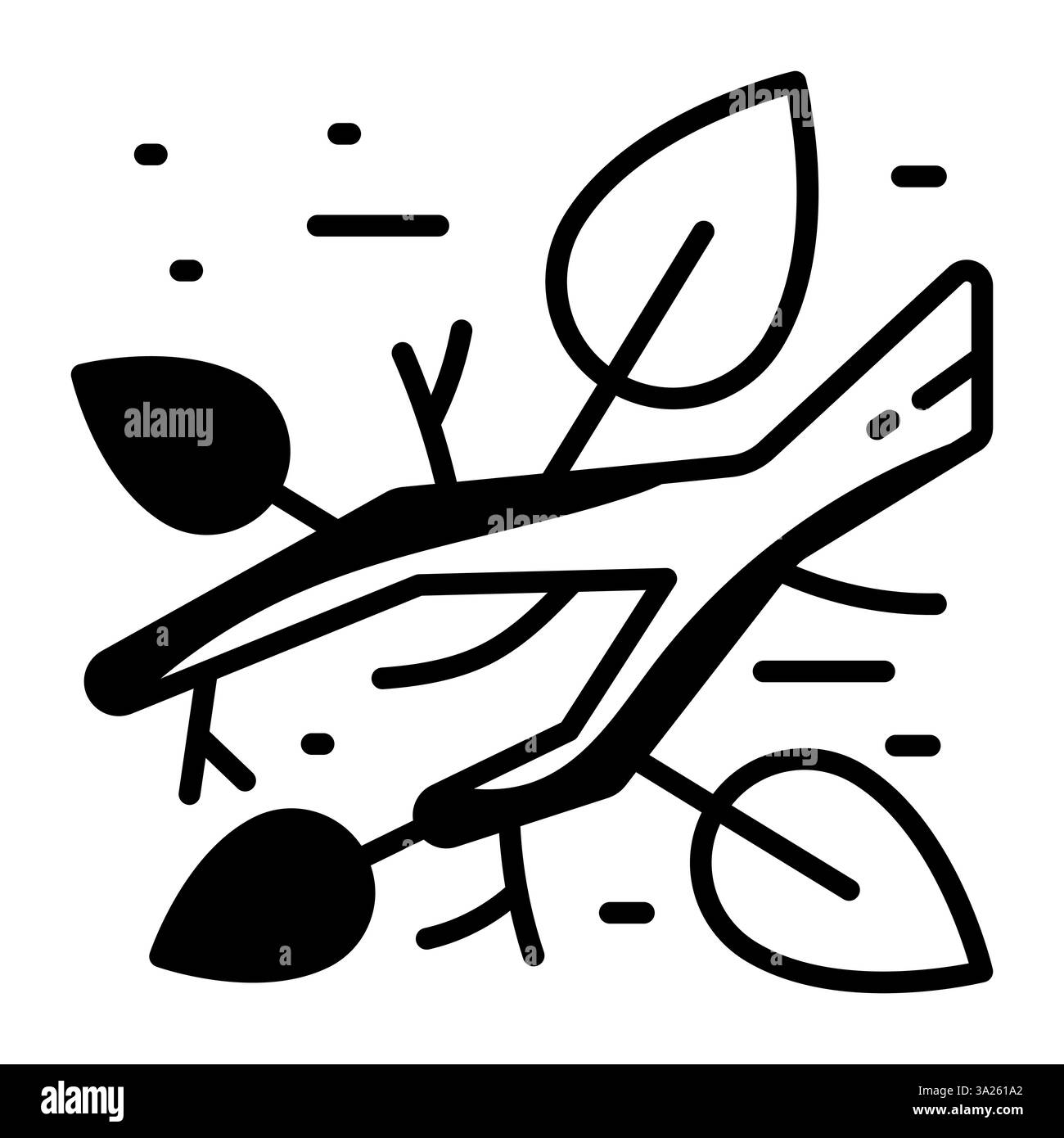 Branch leaves, branch, tree icon in modern style for website mobile ...